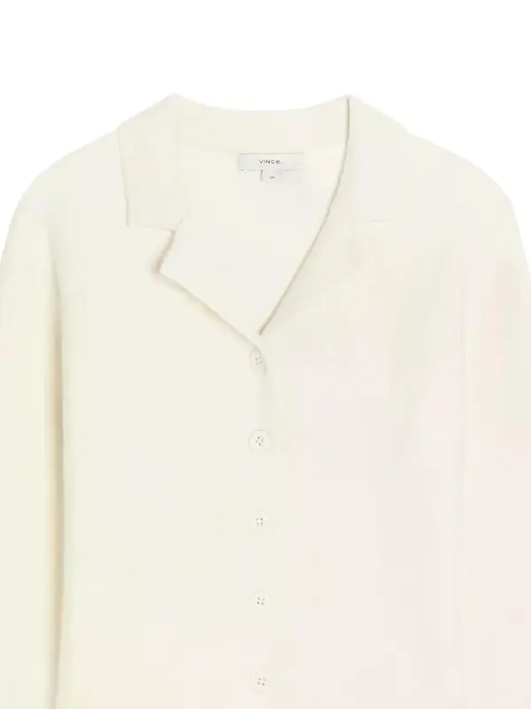 Vince Spread-collar Button-up Cardigan