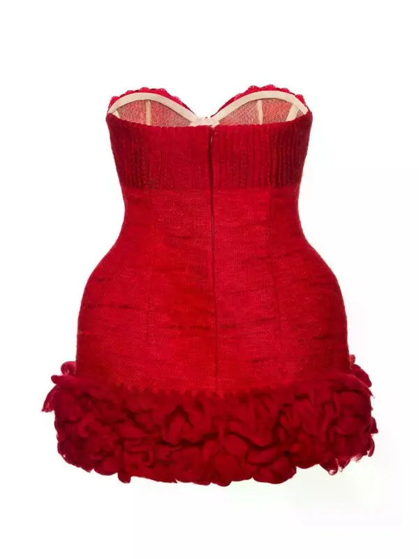 Magda Butrym Corset Ruffled Mini Dress