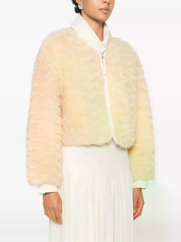 Source Unknown Daye Shearling Cropped Jacket