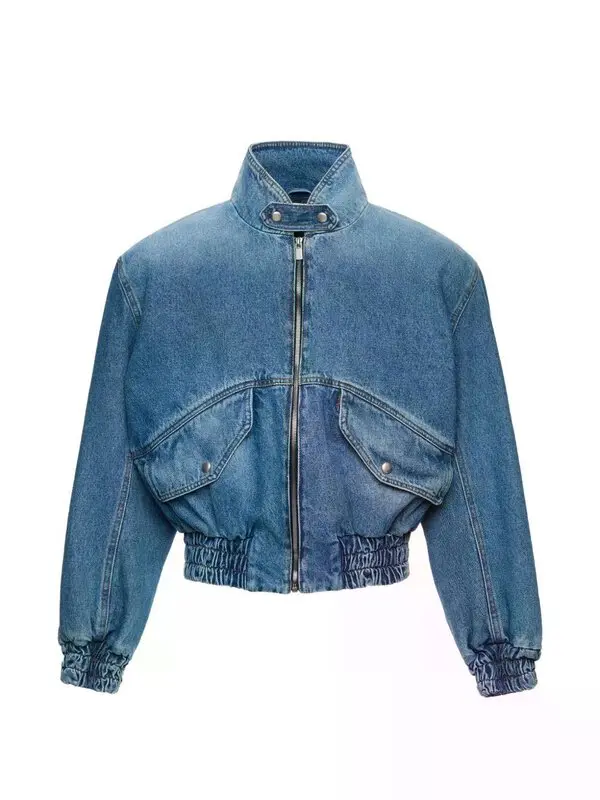 Magda Butrym Elasticated-hem Denim Jacket