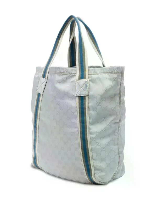 Gucci 2016-2026 Gg Canvas Web Tote Bag