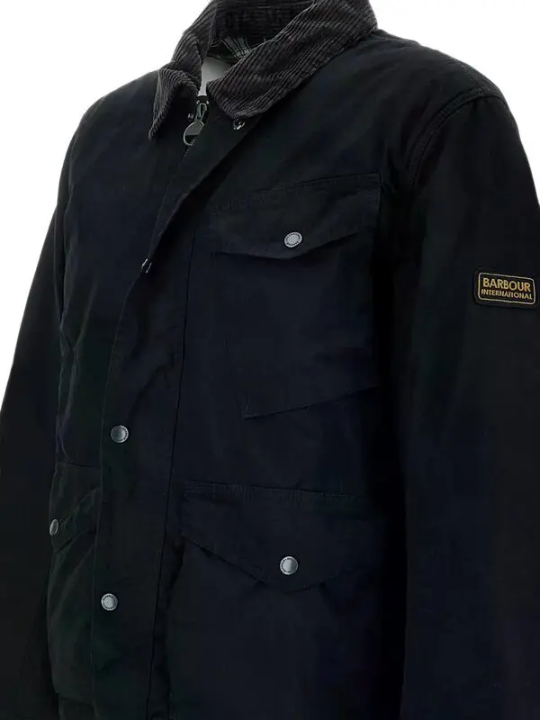 BARBOUR INTERNATIONAL Corduroy-collar Multi-pocket Jacket