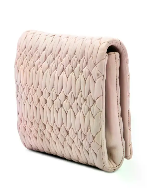Miu Miu Matelasse Nappa Crystal Chain Satchel