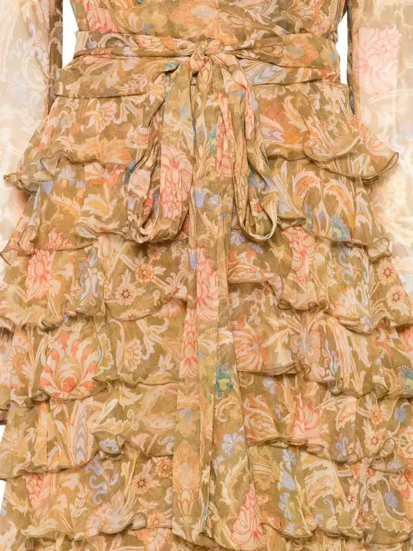 Zimmermann Ruffled Floral-print Maxi Dress