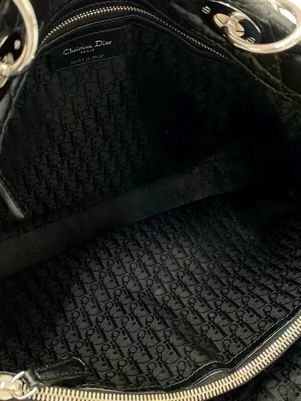 Dior 2000-2015 Cannage Soft Shopper Tote Bag