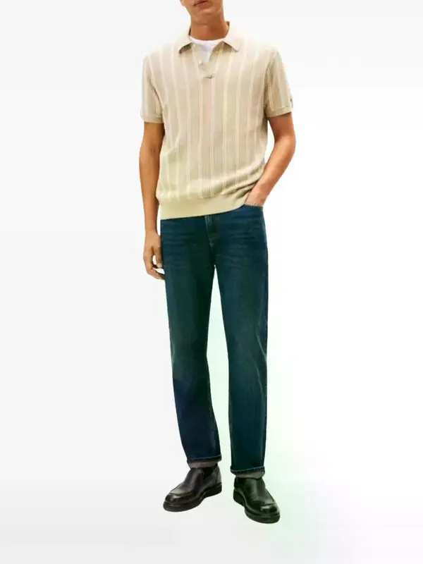 Tommy Hilfiger Vertical-stripe Knitted Polo Shirt