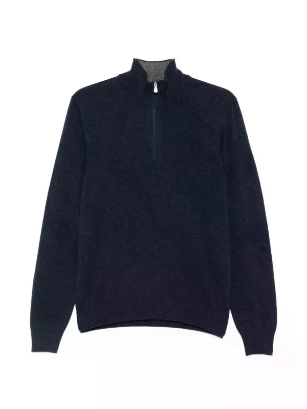 GRAN SASSO Quarter-zip Knitted Sweater