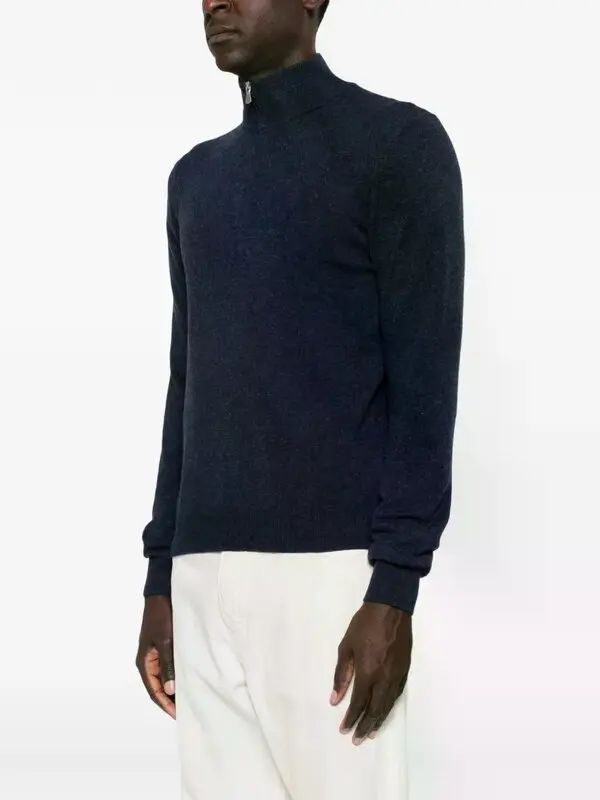 GRAN SASSO Quarter-zip Knitted Sweater