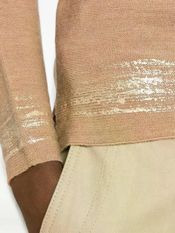 AROVESCIO Foil-print Sweater