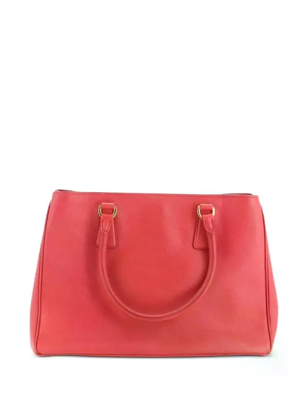 Prada Saffiano Leather Medium Tote Bag - Red