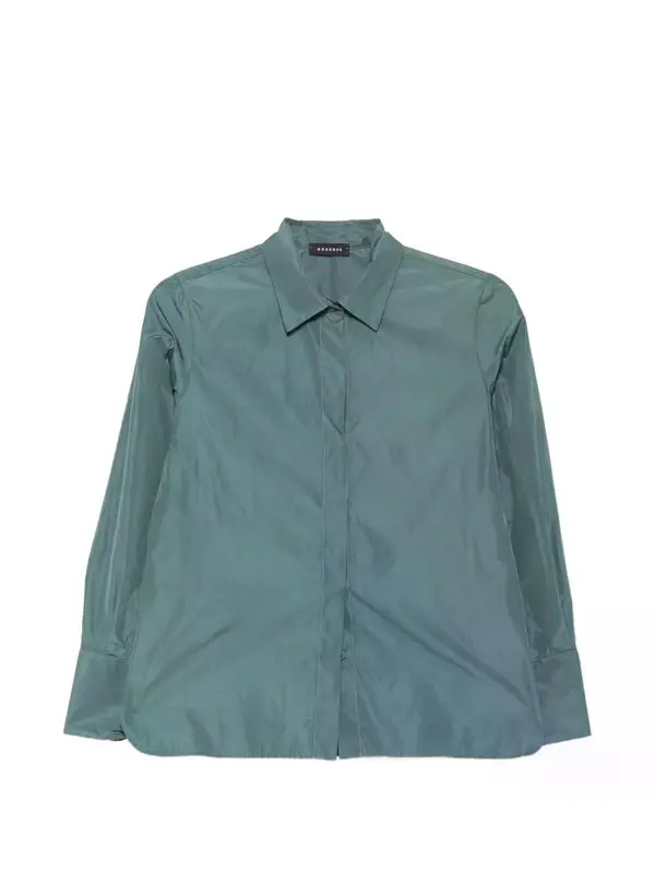 ROSSO 35 Concealed-placket Long-sleeve Shirt