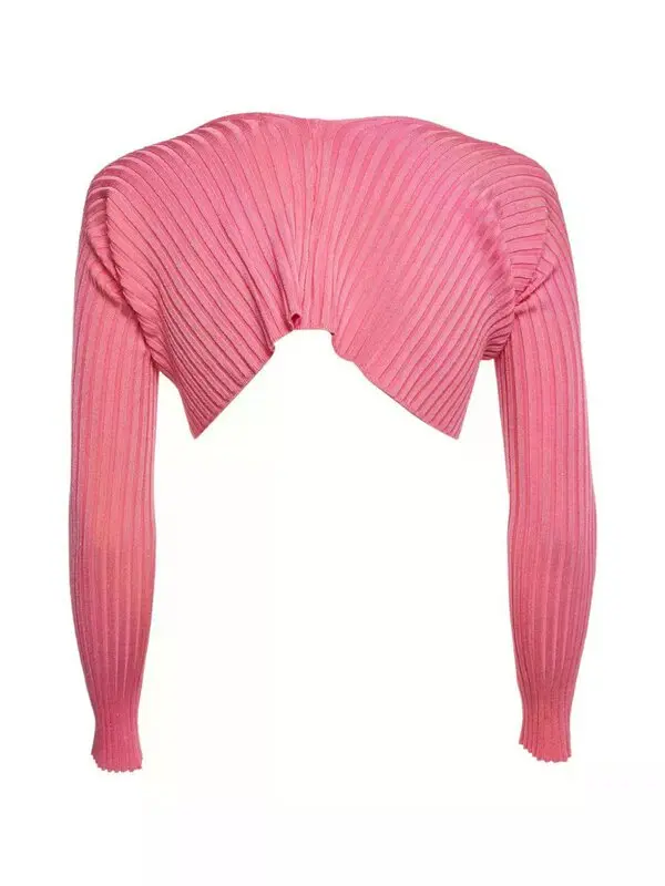 Jacquemus Rib-knit Cropped Cardigan