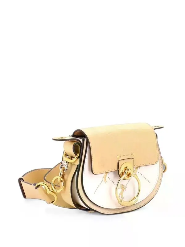 Chloé Tess Bag Embroidered Leather Small Cross Body Shoulder Bag