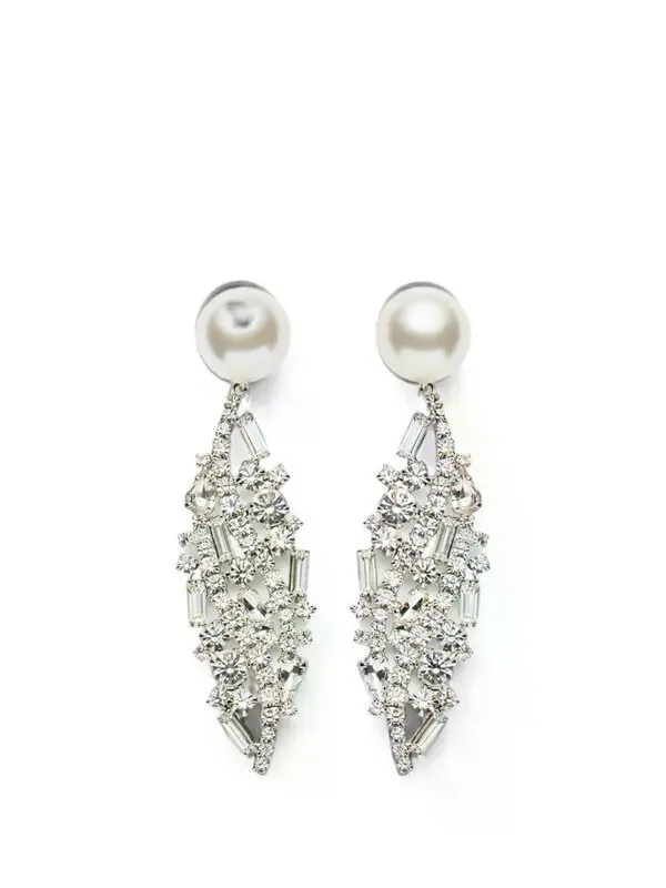 Magda Butrym Pearl-drop Crystal Earrings