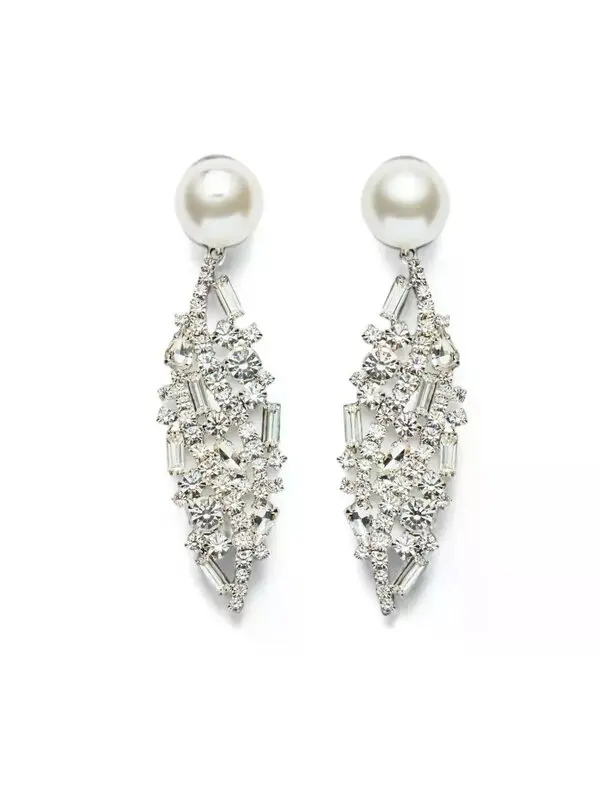 Magda Butrym Pearl-drop Crystal Earrings