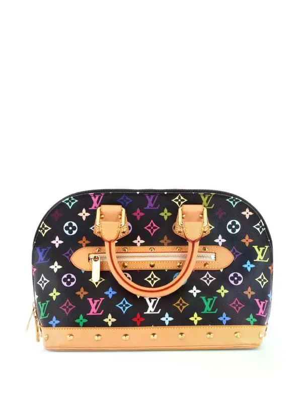 LOUIS VUITTON Monogram Multicolor Alma Handbag - Black