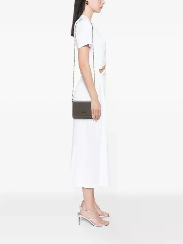 Bottega Veneta Bicolor Nappa Wallet On Chain Crossbody Bag - Brown