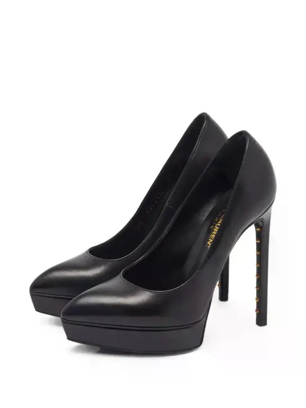 Saint Laurent Janis Studded-heel Pumps