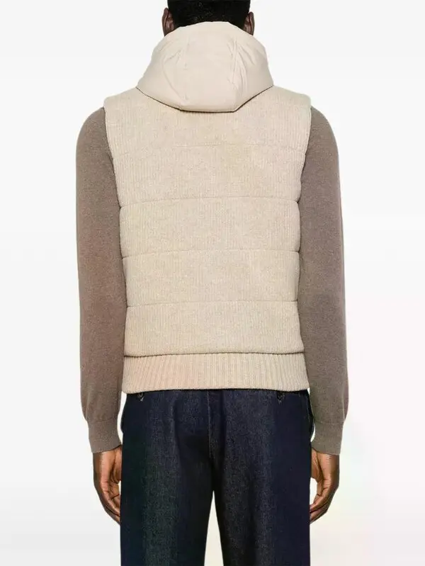 GRAN SASSO Quilted Hooded Gilet