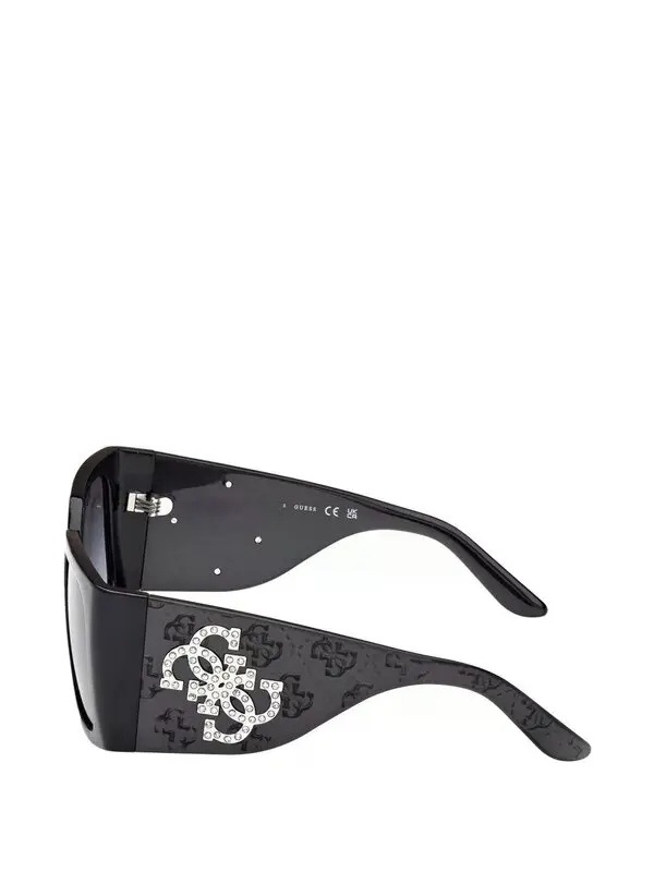 Guess Crystal-embellished Square-frame Sunglasses