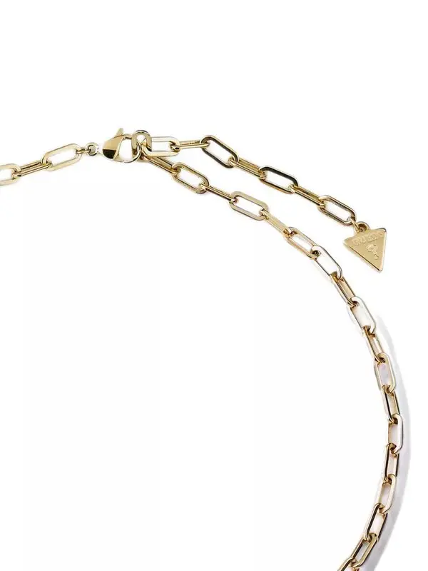 Guess Heart-pendant Paper-link Necklace