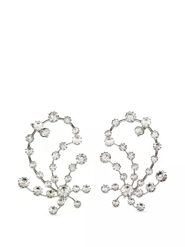 Magda Butrym Crystal-embellished Branching Earrings - Silver