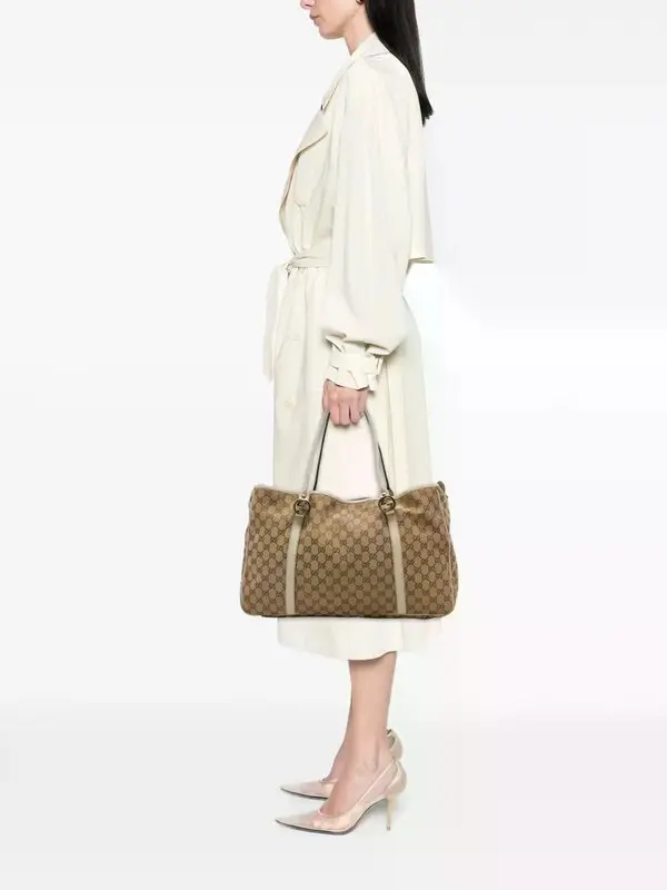 Gucci 2016-2026 Large Gg Canvas Twins Tote Bag
