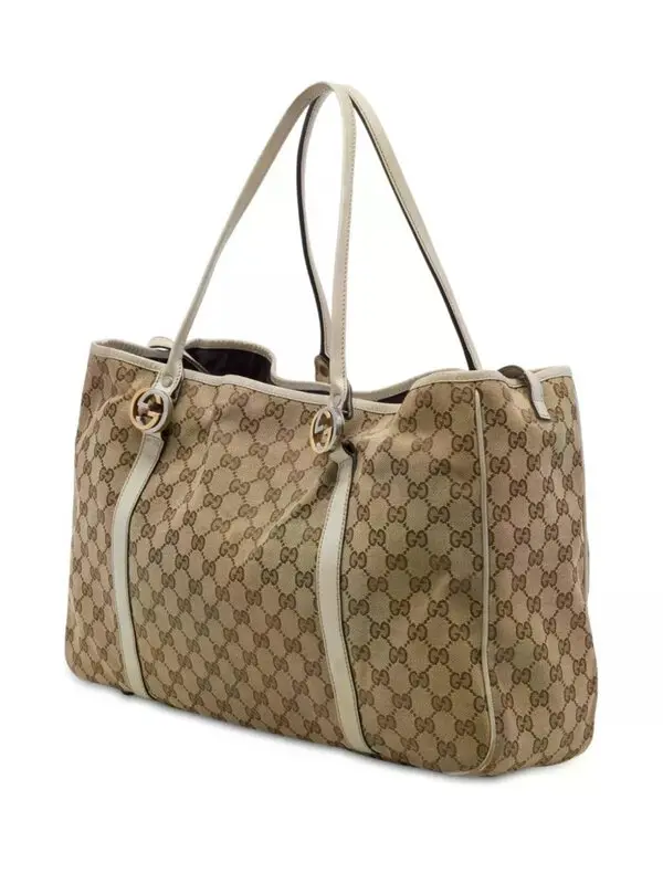 Gucci 2016-2026 Large Gg Canvas Twins Tote Bag