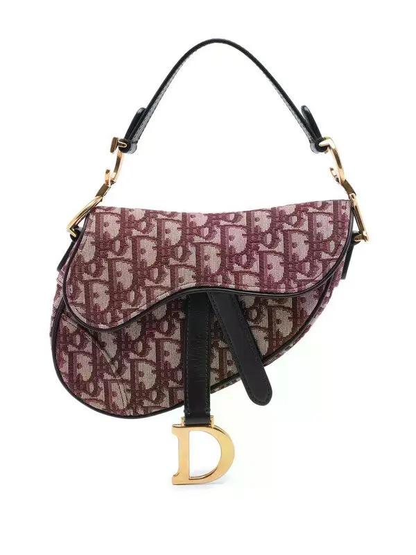 Dior Oblique Canvas Saddle Bag Satchel