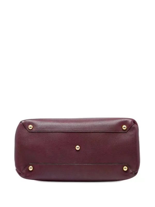 Burberry 2000-2017 Medium Leather And House Check Banner Satchel