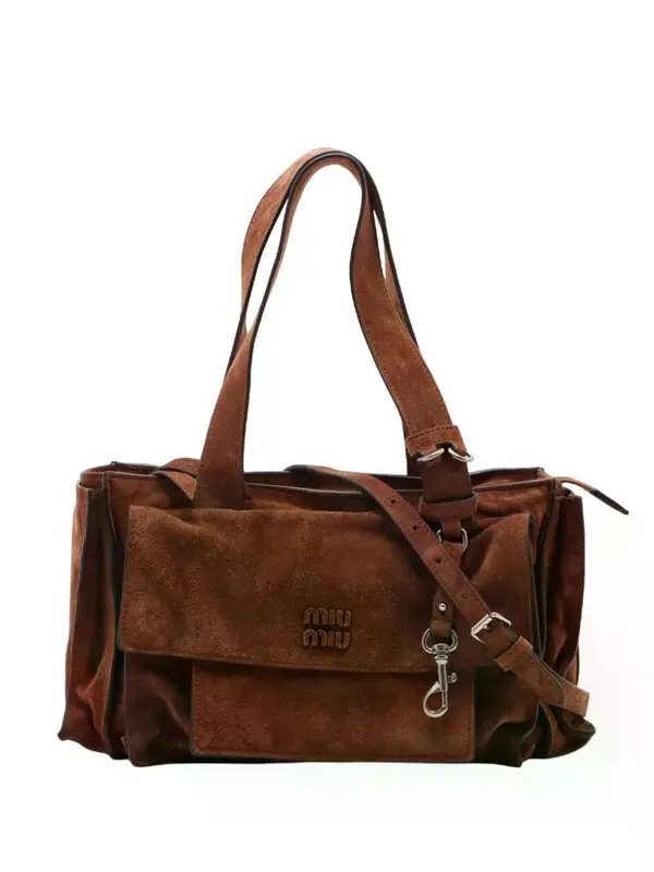 Miu Miu 2020-2026 Suede Utilitaire Satchel