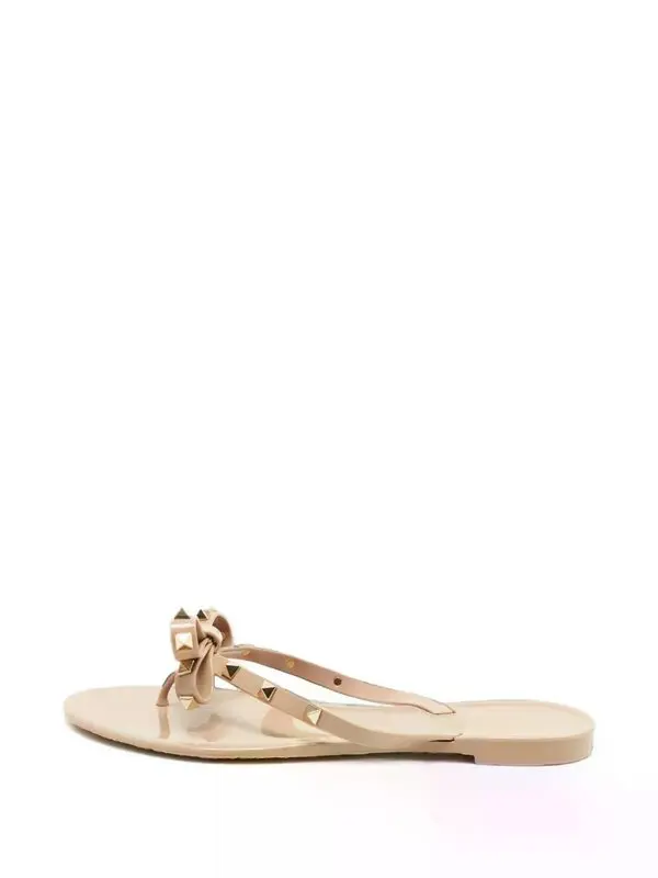 Valentino Garavani Rockstud Bow Flip Flops