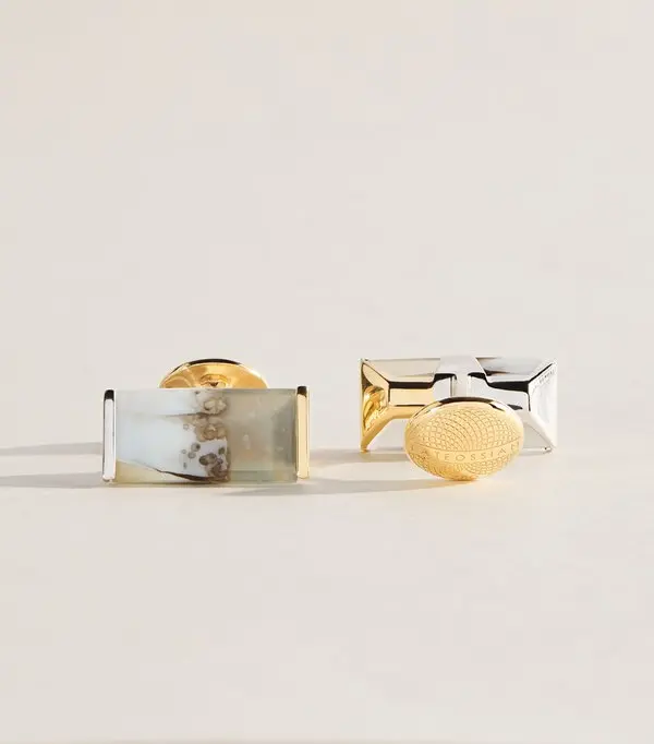 Tateossian Gold And Opal Rarest Cufflinks - Yellow