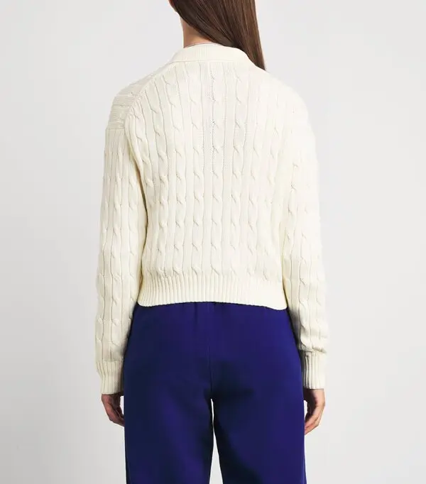 Polo Ralph Lauren Cotton Cable-knit Polo Cardigan