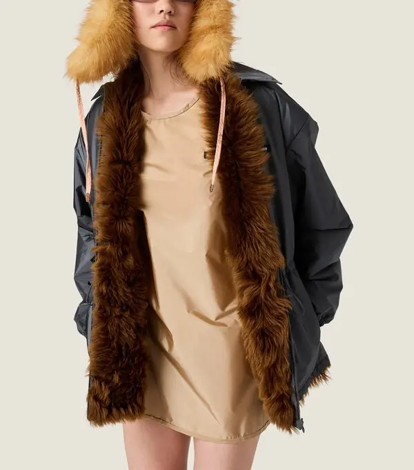 Miu Miu Technical Fabric Mini Dress