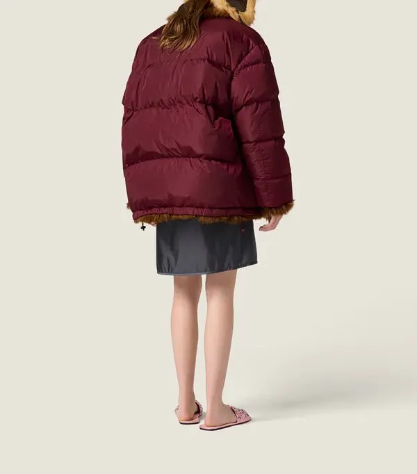 Miu Miu Technical Fabric Mini Skirt