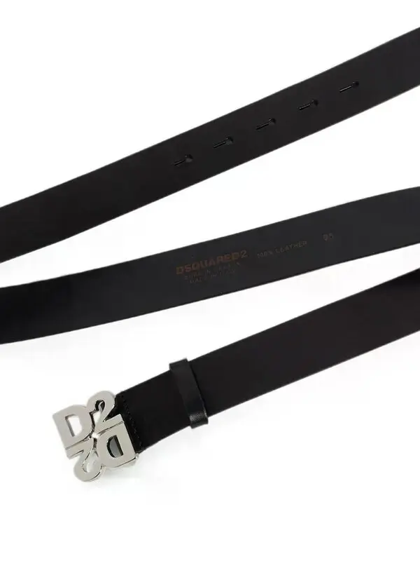 Dsquared2 Upside Down Logo Leather Belt