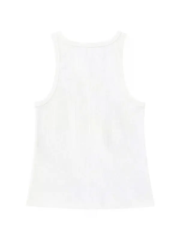 Moschino Logo-print Ribbed-knit Top