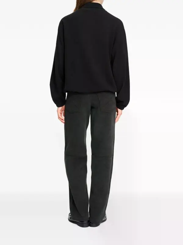 BARRIE Contrast-collar Cashmere Sweater