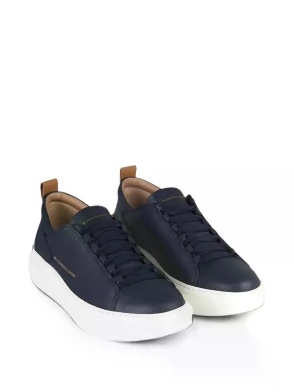 ALEXANDER SMITH Wembley Leather Sneakers - Blue