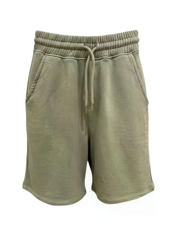 John Richmond Drawstring-waist Logo-embroidered Shorts