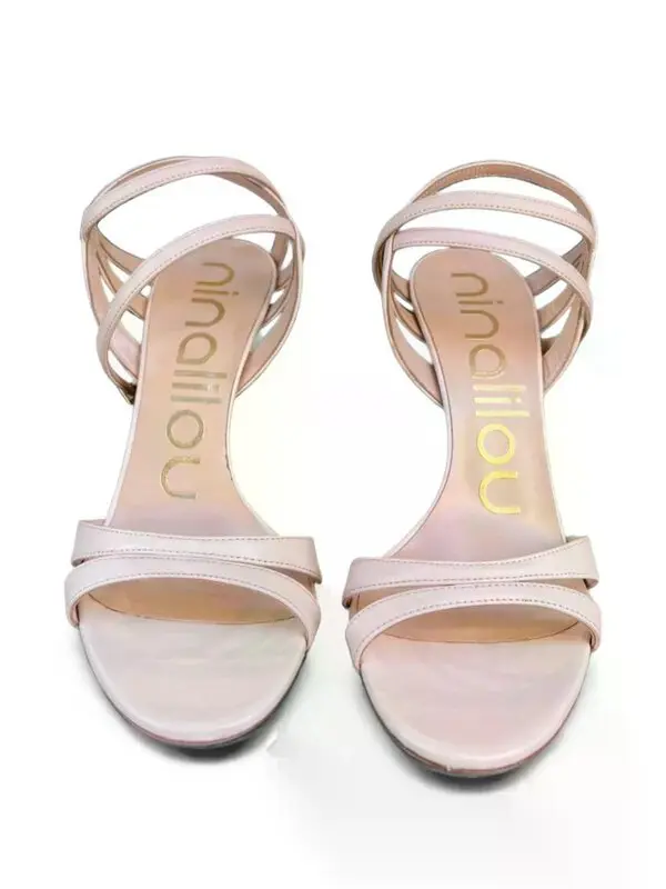 NINALILOU Helen Crossover-strap Stiletto-heel Sandals
