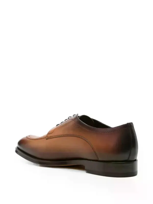 DOUCAL'S Deco Apron-toe Leather Derby Shoes