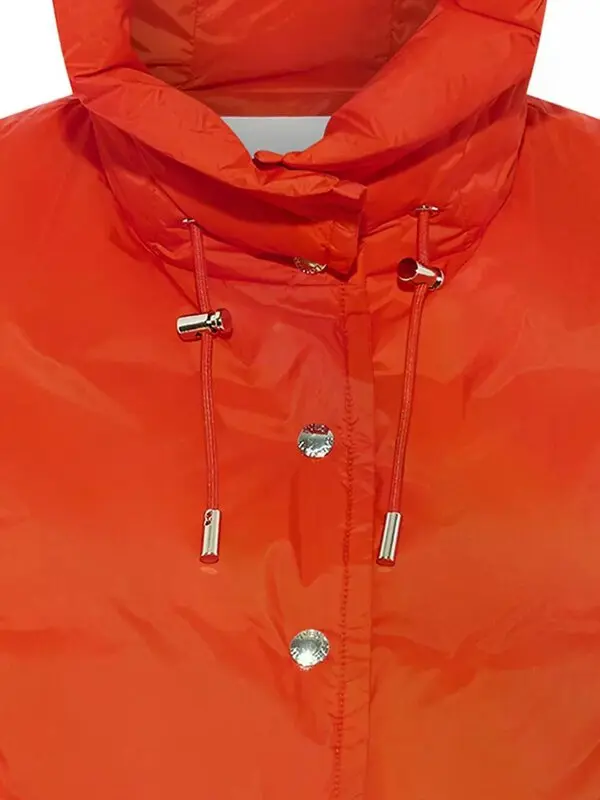 YVES SALOMON Padded Bib Hood - Red