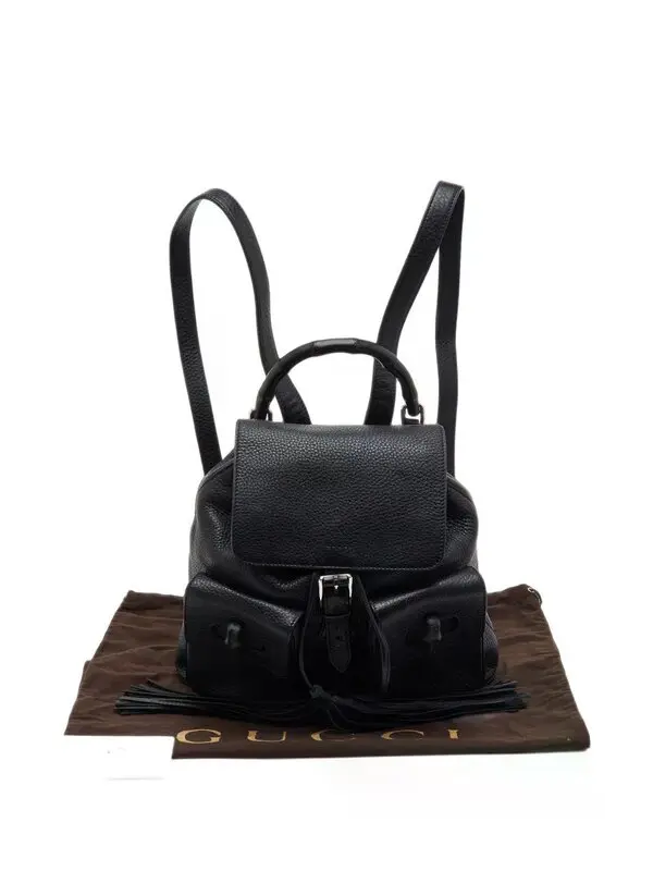 Gucci Bamboo Twin Pocket Backpack