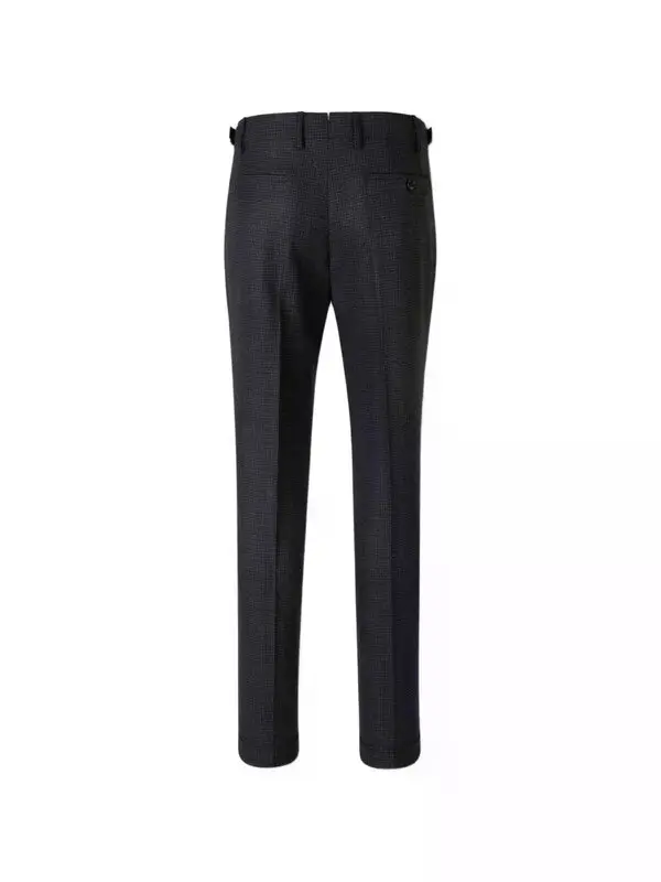 BERWICH Houndstooth-pattern Pleated Trousers