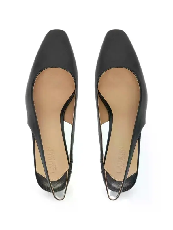 Ralph Lauren Klaire Square-toe Slingback Pumps