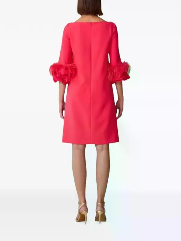 Charo Ruiz Ibiza Feather-trim Mini Dress