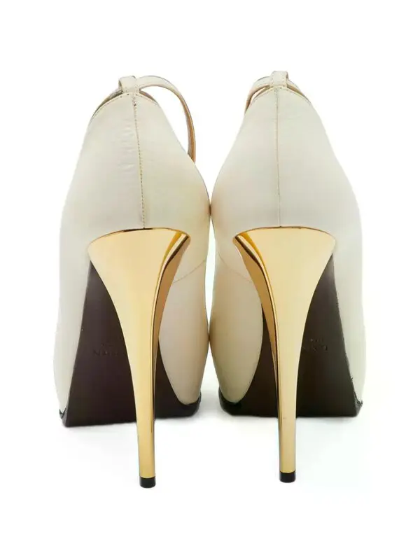 LANVIN Leather Pointed-toe Heeled Pumps