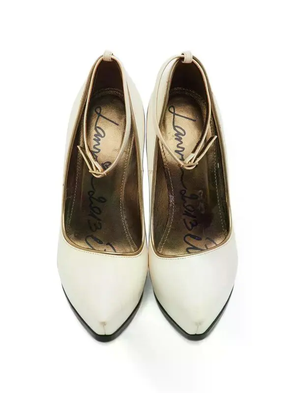LANVIN Leather Pointed-toe Heeled Pumps